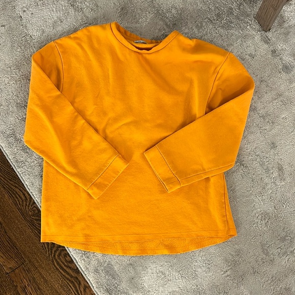 Zara | Tops | Zara Orange Sweatshirt | Poshmark
